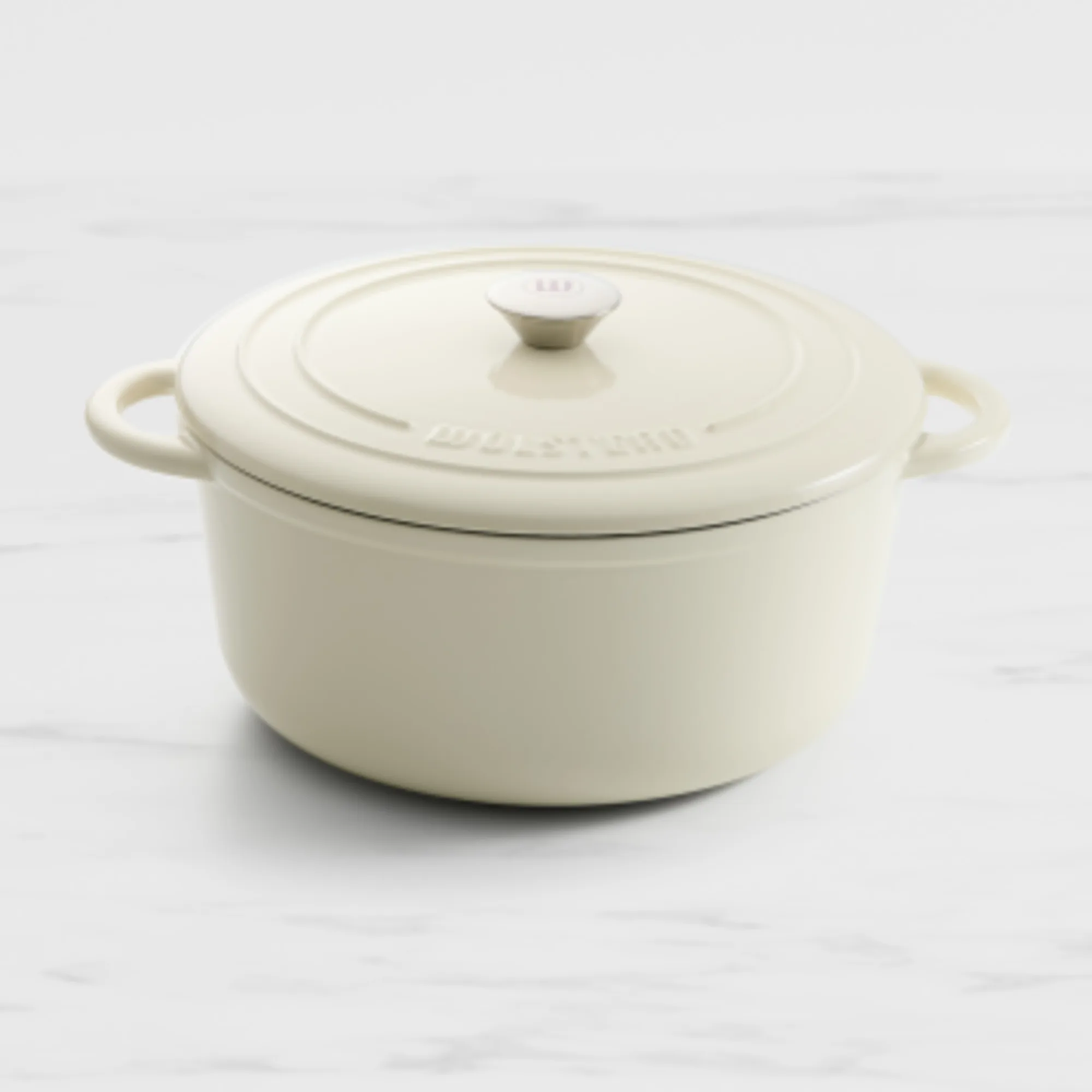 Wolstead Endure Round Enamel Cast Iron Casserole 28cm 59l Ivory